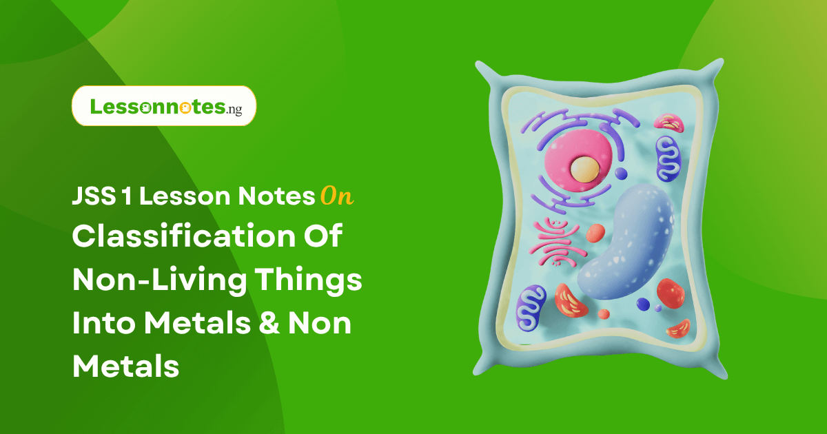 Classification Of Non-Living Things Into Metals & Non Metals