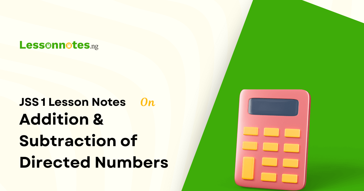 Addition & Subtraction of Directed Numbers