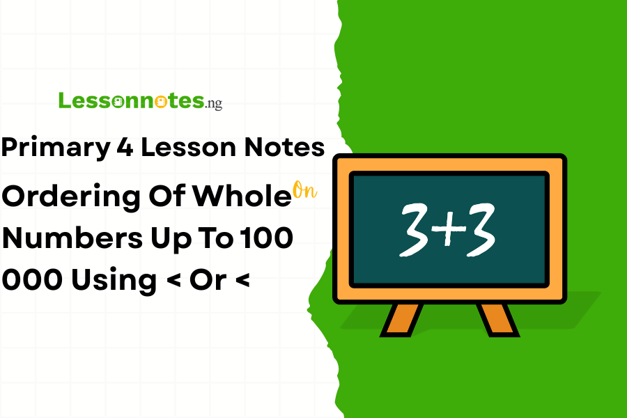 Ordering Of Whole Numbers Up To 100 000 Using